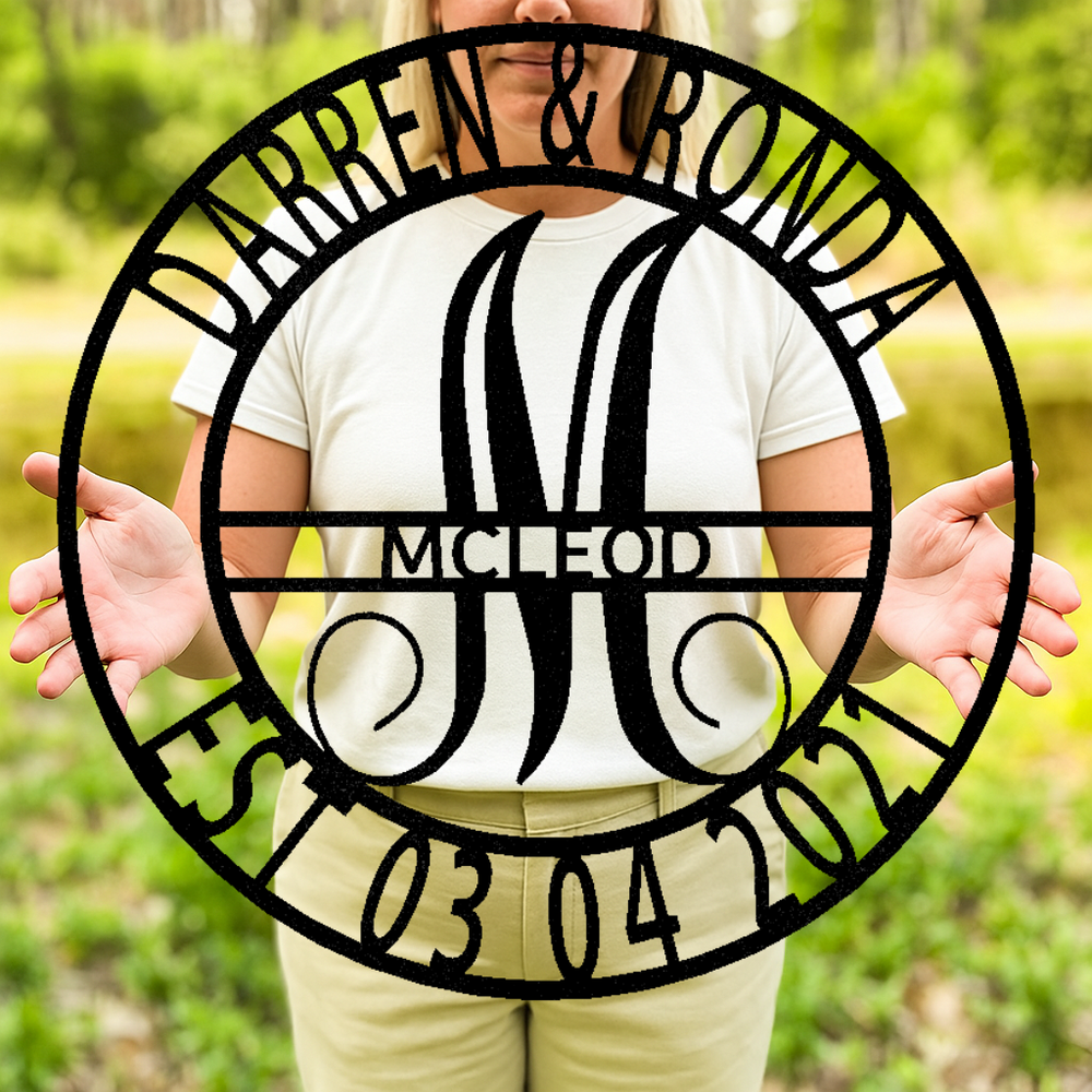 Precious Engraved Custom Metal Art - Beautiful Personalized Gifts