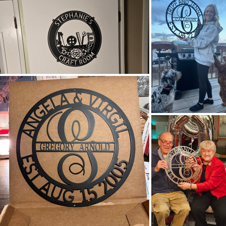 Precious Engraved Custom Metal Art - Beautiful Personalized Gifts