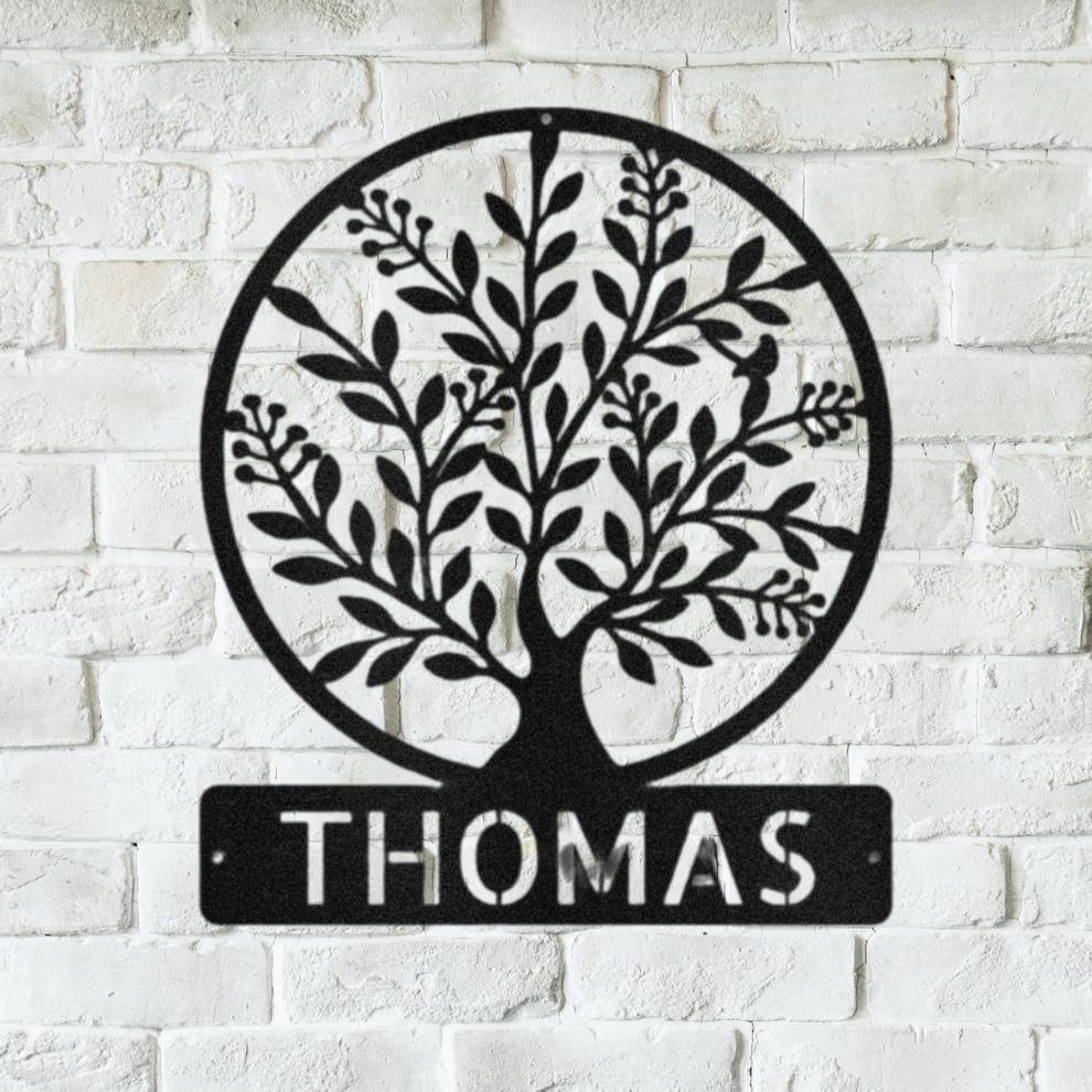 Family Tree Personalized Gifts - Custom Metal Sign – Precious Engraved