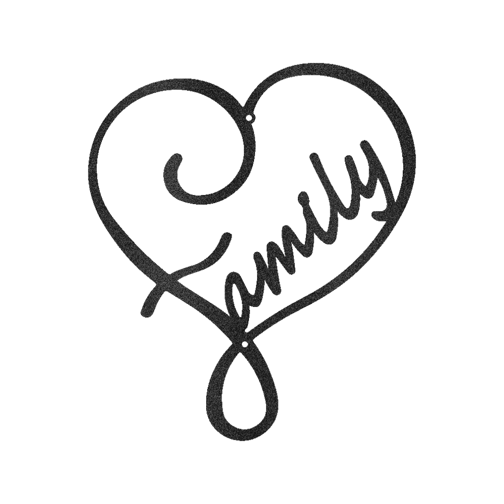 Family Love Personalized Gifts - Custom Metal Sign – Precious Engraved
