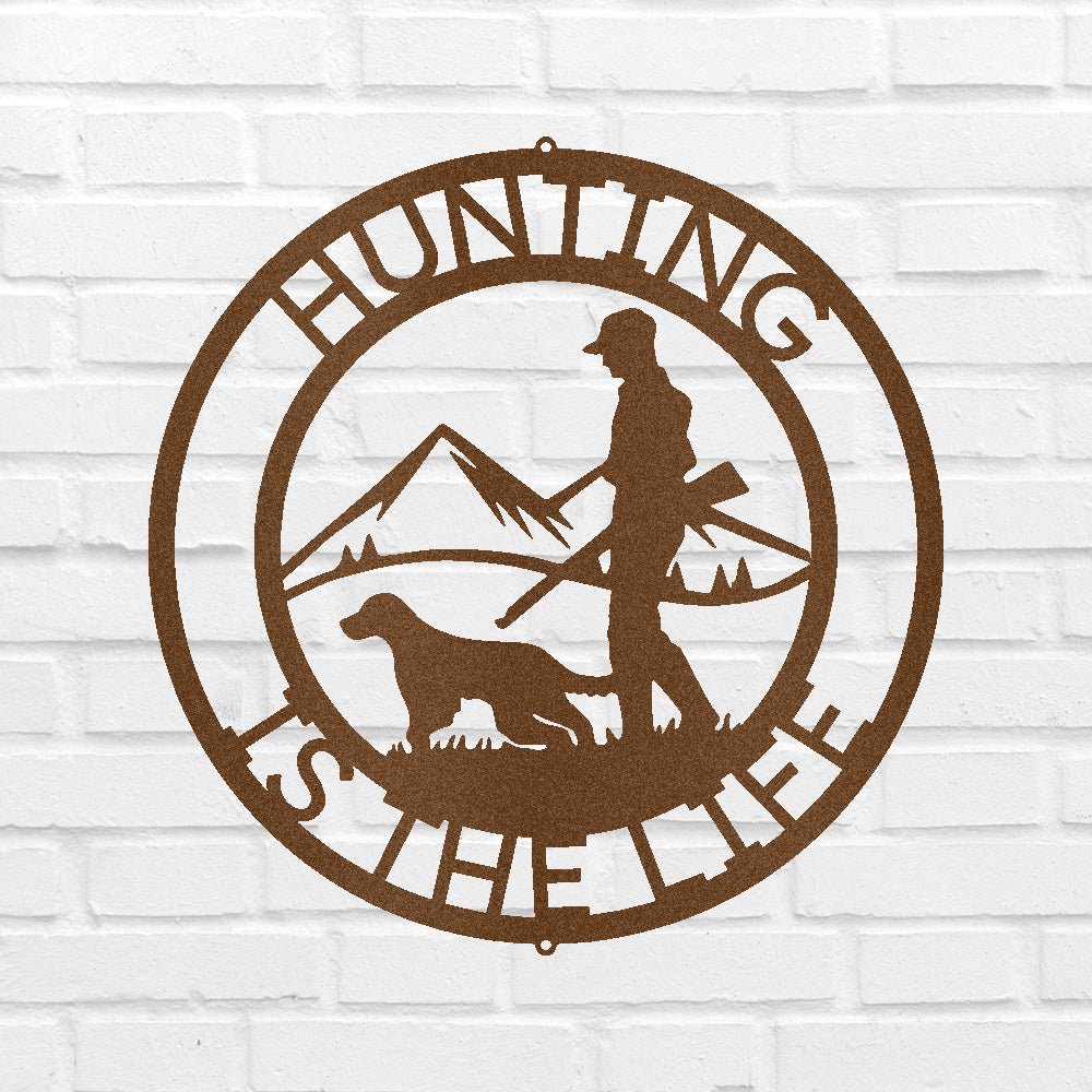Personalized The Hunter Monogram Metal Wall Art Classic Metal Sign ...